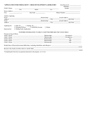 Fillable Online child development unit 4 lesson Flashcards Fax Email ...