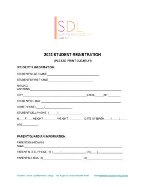 Fillable Online SDL Registration Form 2023copy 2 Fax Email Print ...
