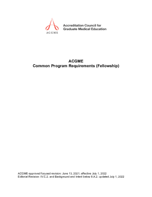 Fillable Online Acgme em program requirements Fax Email Print - pdfFiller