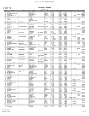 Fillable Online Claims Register as of 06/30/2022 Fax Email Print ...