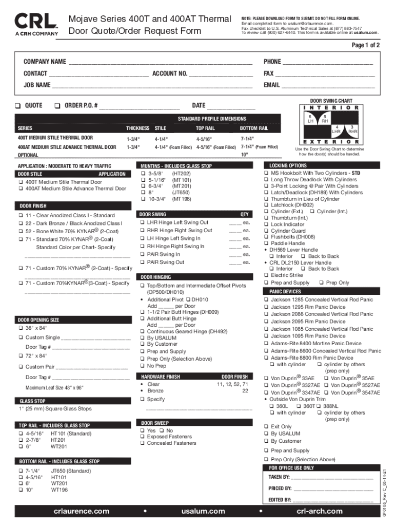 Fillable Online AWS Quote/Order Request Form Fax Email Print - pdfFiller