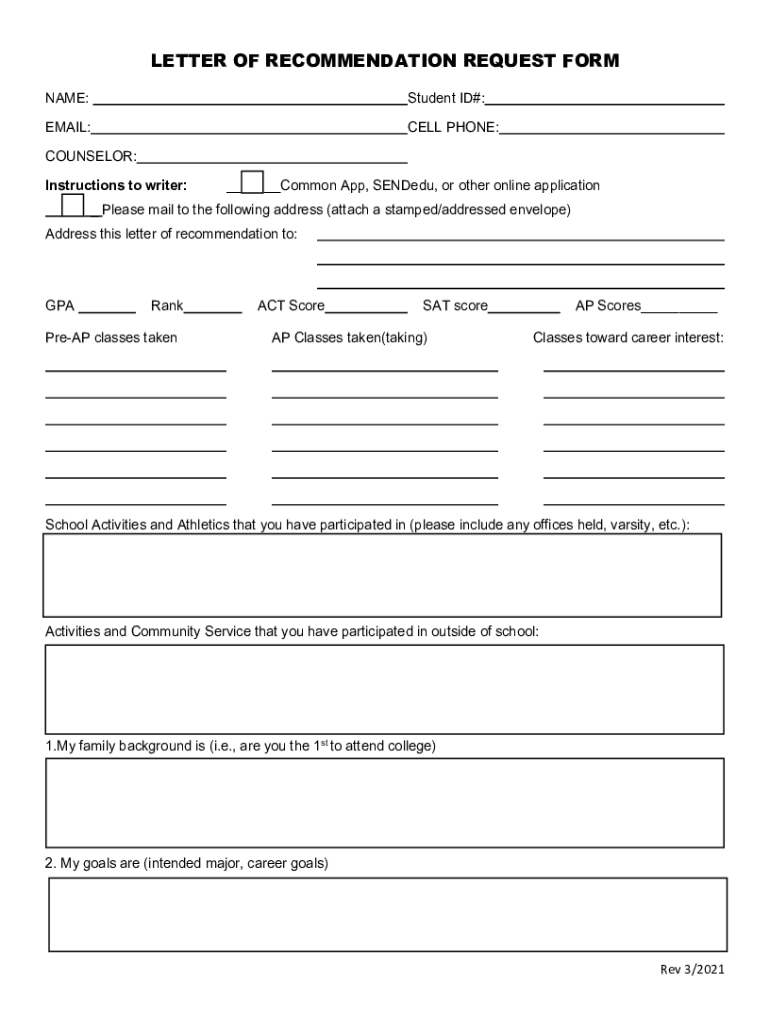 Fillable Online phs puyallup k12 wa Request for Letter of ...