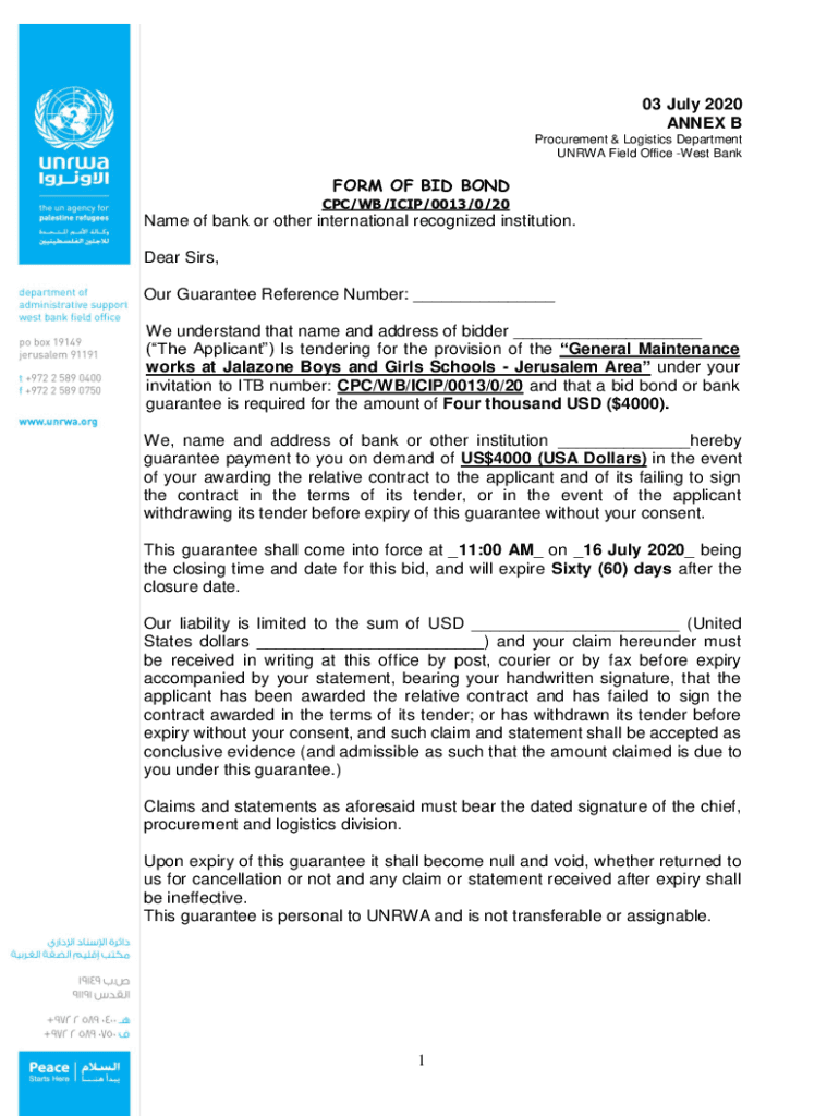 Fillable Online Annex B Annex B Call for Proposal (CFP) for Responsible ...