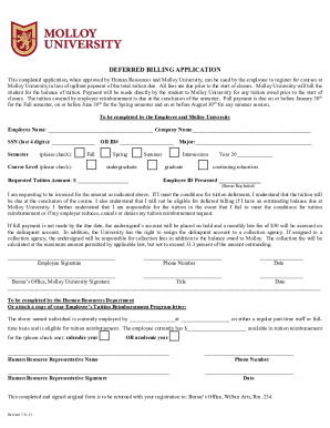 Fillable Online DEFERRED BILLING VOUCHER REQUEST FORM Fax Email Print ...