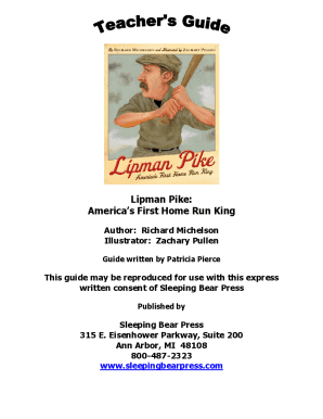 Fillable Online Lipman Pike: America's First Home Run King Fax Email ...