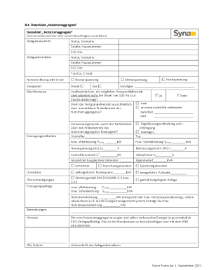 Ausfüllbar Online B.4 Datenblatt Notstromaggregate ... Fax Email ...