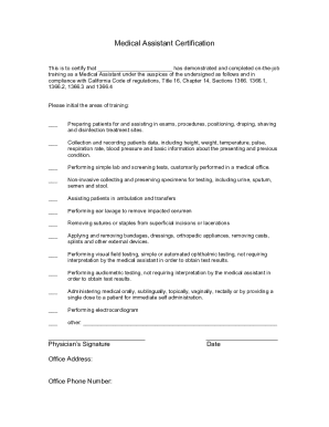Fillable Online Quality Improvement Title: Medical Assistants Original ...