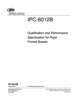 Fillable Online IPC-6012 - Revision B - Standard Only Qualification and ... Fax Email Print ...