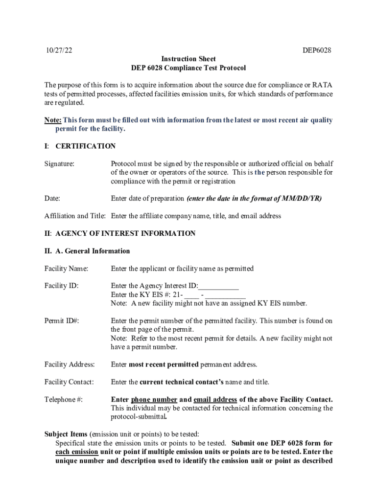 Fillable Online eec ky DEP Forms Library - Kentucky Energy and ...
