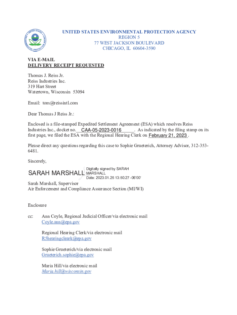 Fillable Online yosemite epa Acting Administrator, Grain Inspection ...