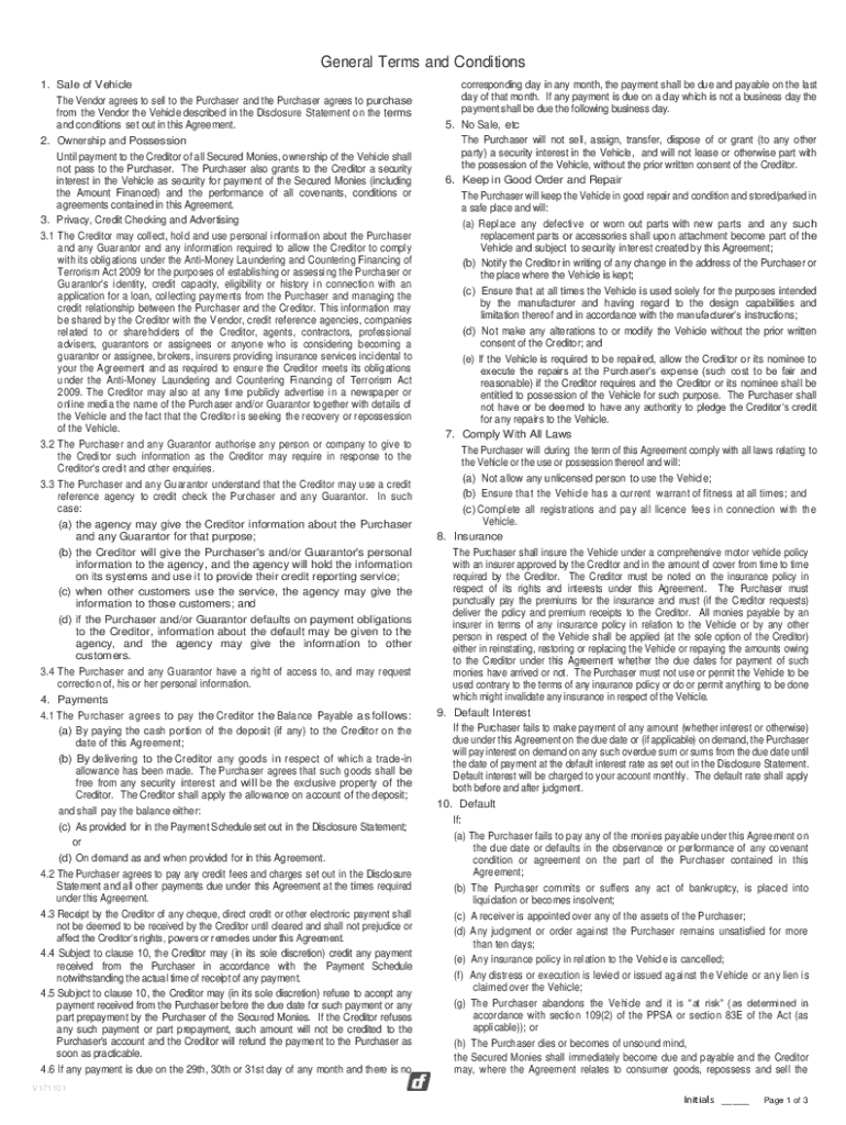 Fillable Online Motor Vehicle Order Agreement Fax Email Print - pdfFiller