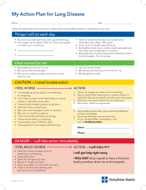 Fillable Online COPD Action Plan & Management Tools Fax Email Print ...
