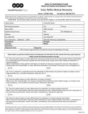 Fillable Online Prior Authorization Request for In-Network Benefits Fax ...