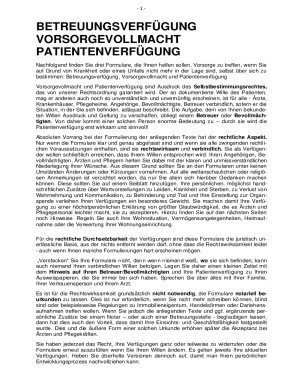 Ausfüllbar Online Vorsorge fr - Unfall Krankheit Alter Fax Email ...