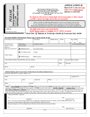 Fillable Online High School Equivalency (GED) / Request a GED ...