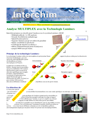 Remplissable En Ligne Applications of Luminex xMAP technology for rapid ...