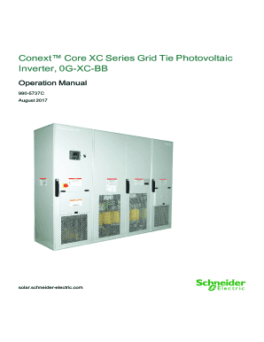 Fillable Online Conext Core XC Series Grid Tie Photovoltaic Inverter ...