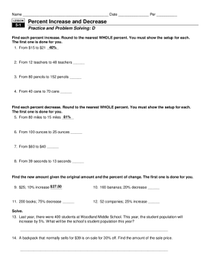 Fillable Online percent equations worksheet pdf Fax Email Print - pdfFiller