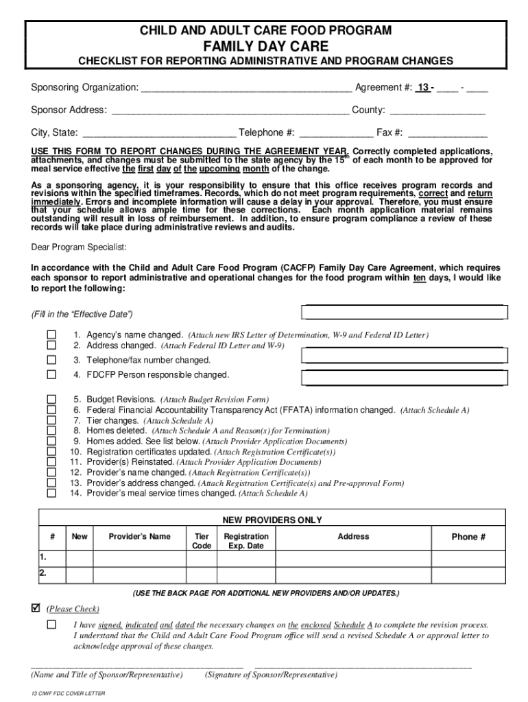 Fillable Online 17-CACFP TECH.. ASST. FORMS ... Fax Email Print - pdfFiller