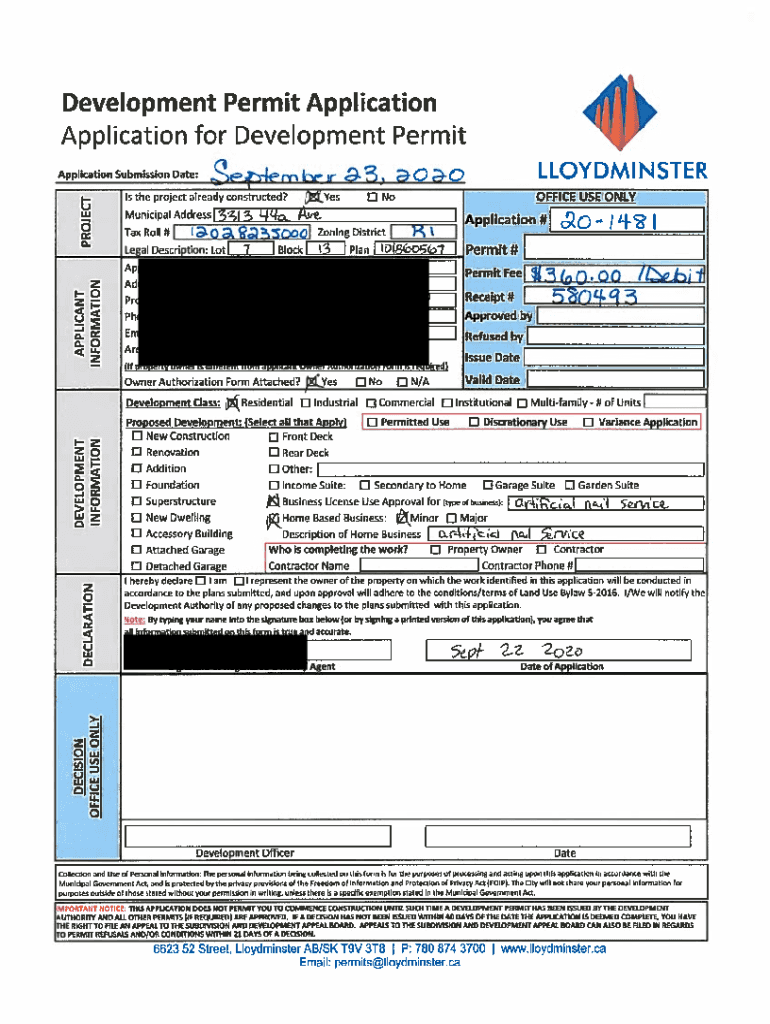 Fillable Online Permit Center - Development Services Fax Email Print ...