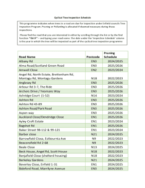Fillable Online Wiltshire Council Highway Tree Inspection Policy Fax ...