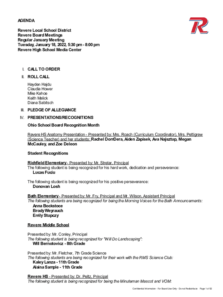 Fillable Online Revere High School / Overview Fax Email Print - pdfFiller