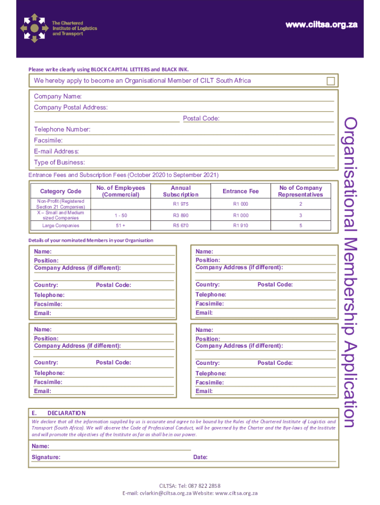 Fillable Online Instructions: 1) Fill in and complete this Change of ...