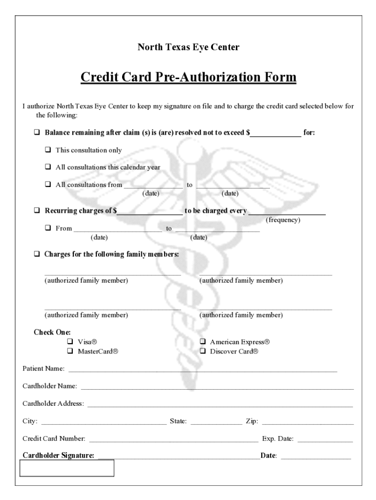 Fillable Online Authorization to Keep Credit Card On File Fax Email ...