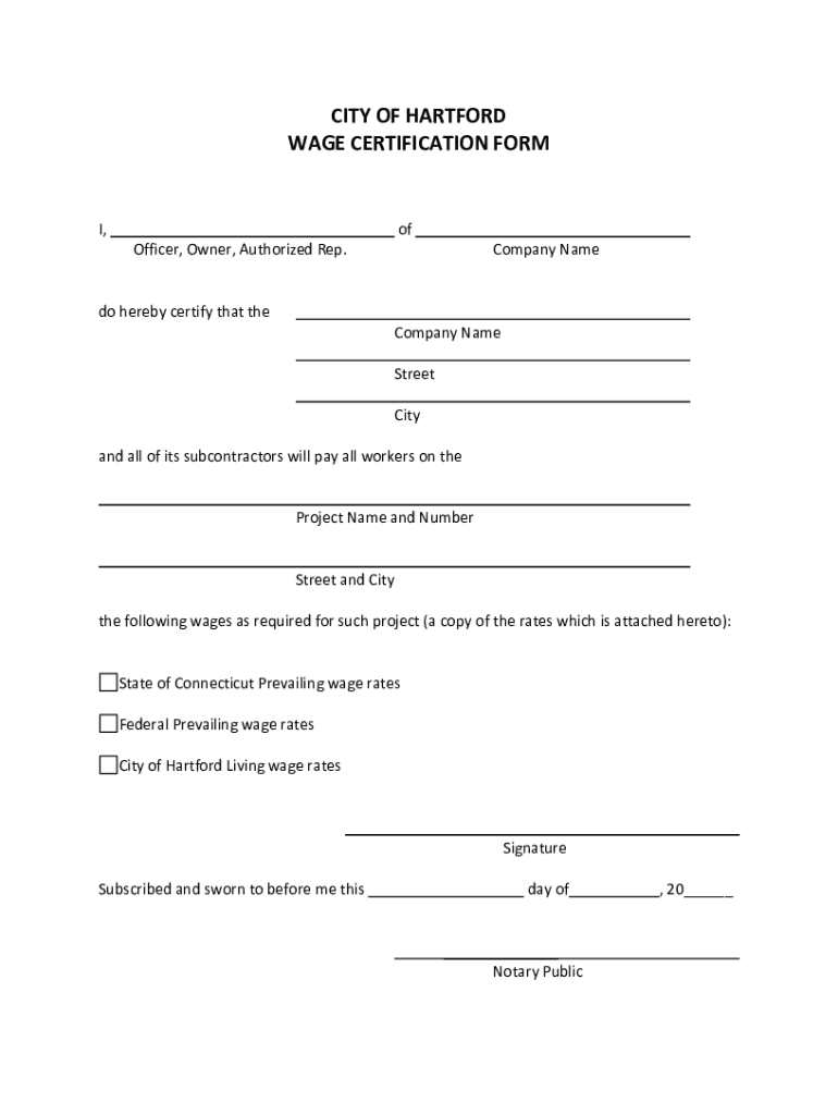 Fillable Online connecticut department of labor wage and workplace ...