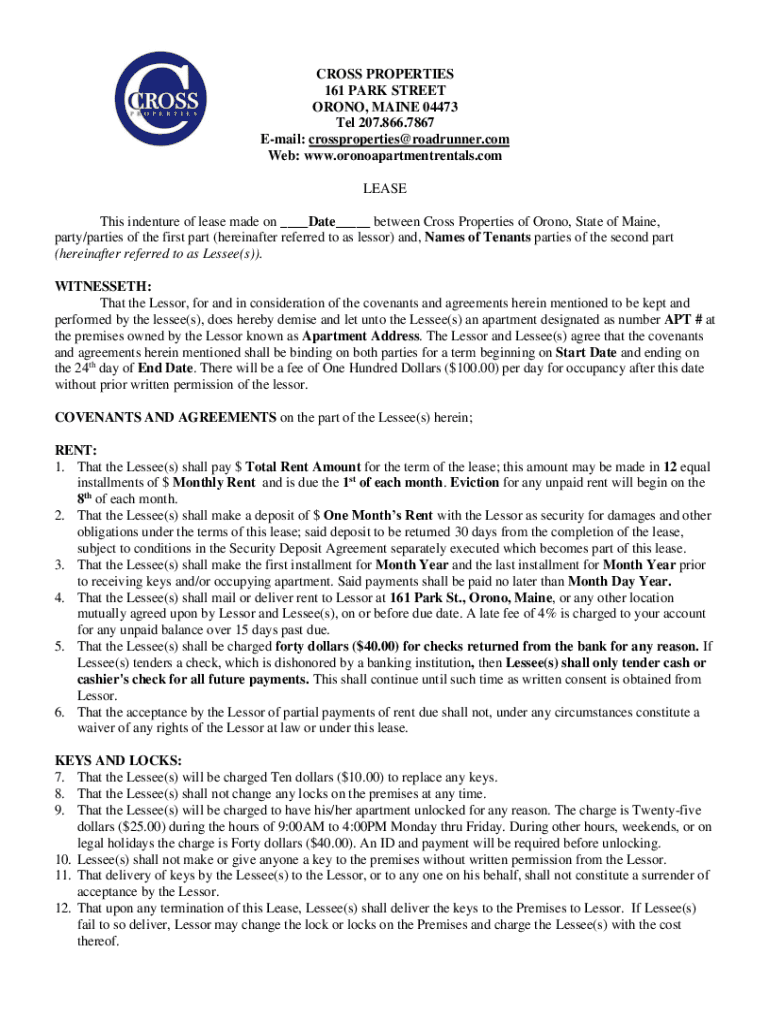 Fillable Online lease.pdf Fax Email Print - pdfFiller