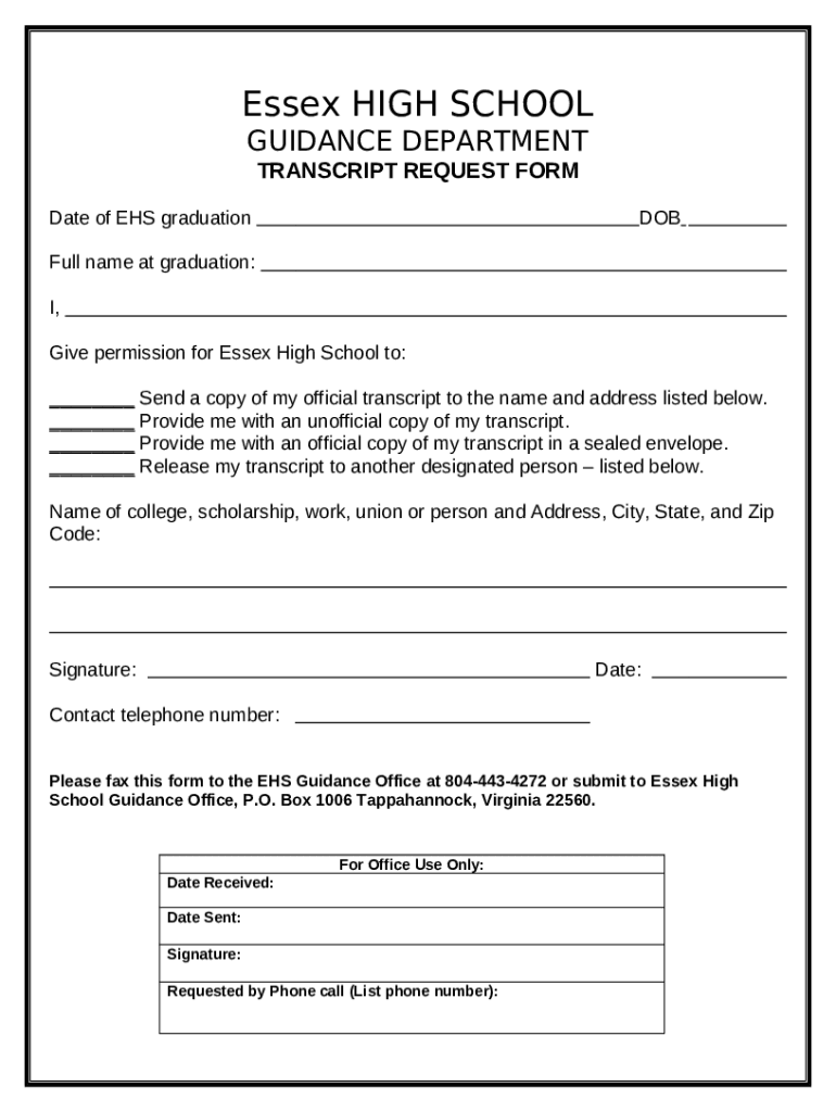 Request a Transcript from NECC - Current Students Gateway Doc Template ...