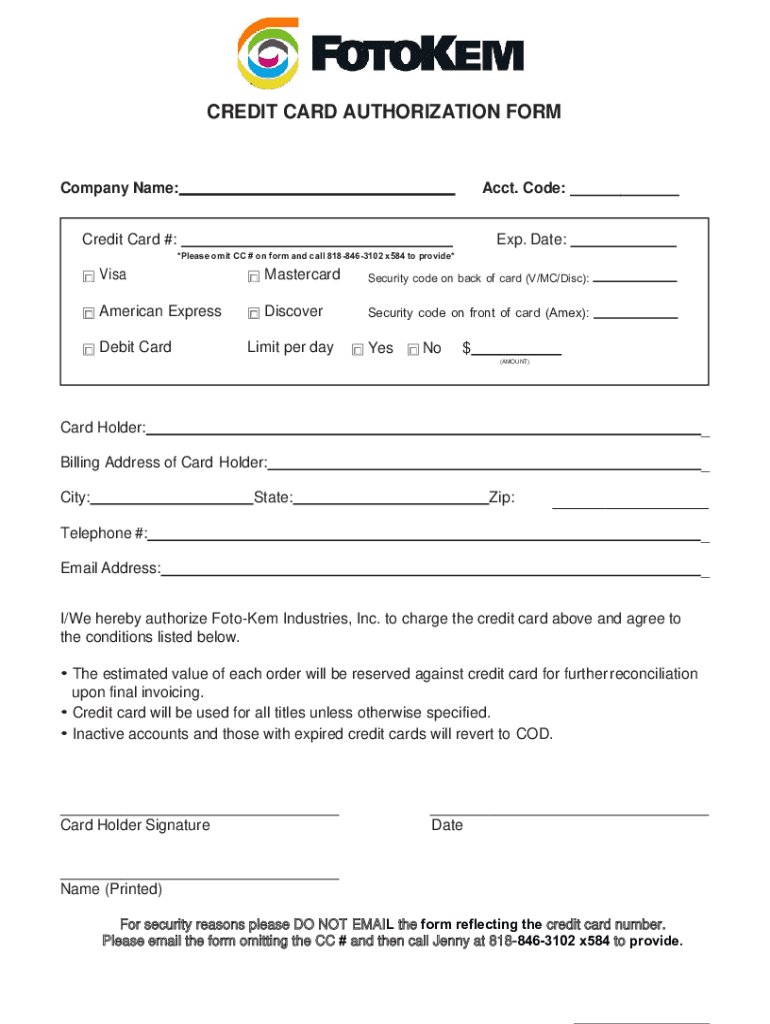 Fillable Online *Please omit CC # on form and call 818-846-3102 x584 to ...