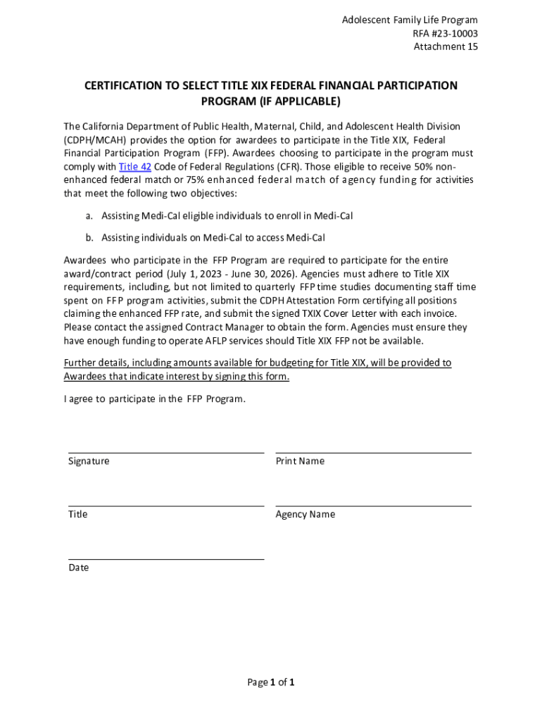 Fillable Online AFLP Request for Application 2023 - CDPH - CA.gov Fax ...