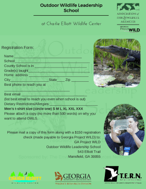 Fillable Online Charlie Elliott Wildlife CenterDepartment Of Natural ...