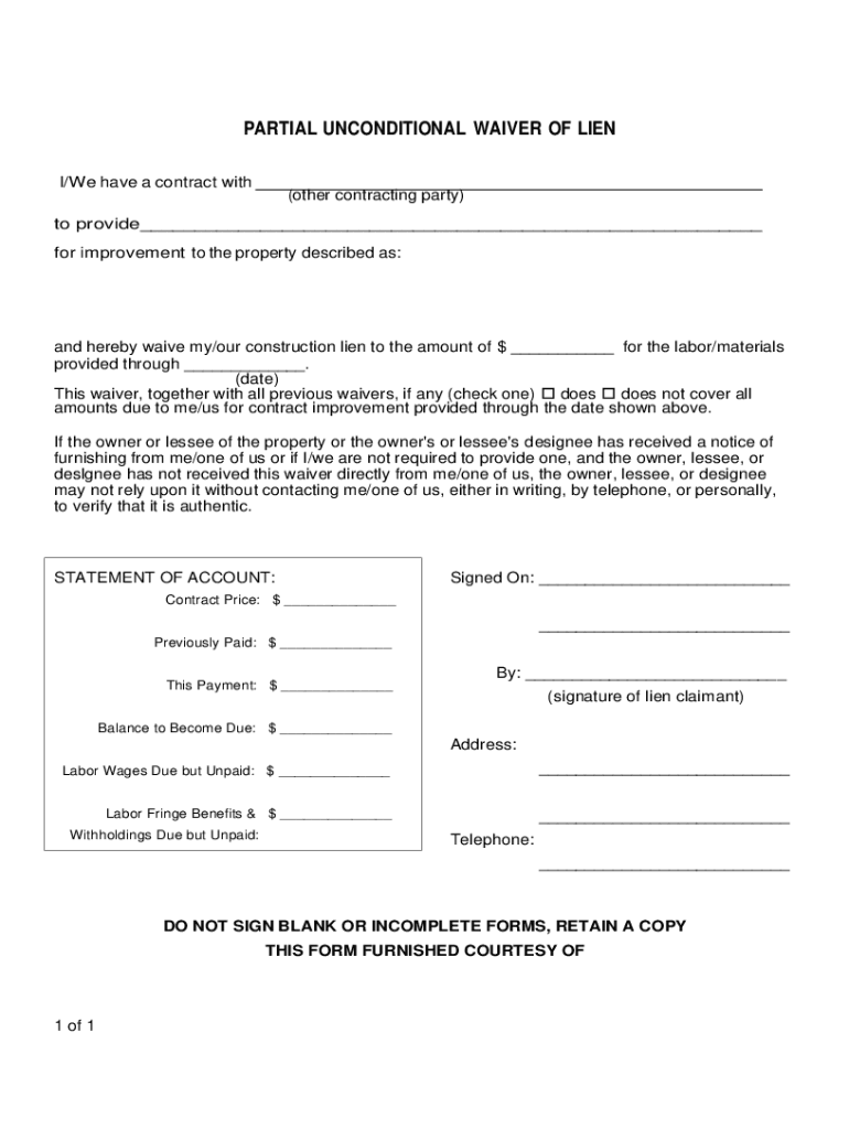 Fillable Online How To Make A Construction Lien Claim Fax Email Print ...