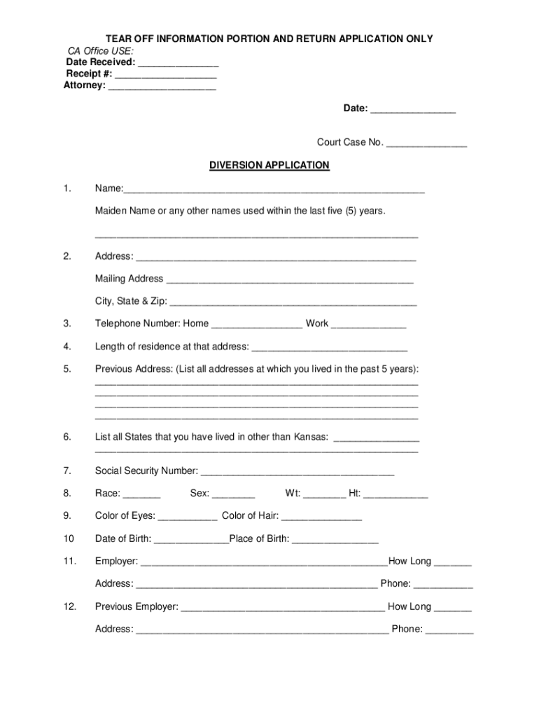 Fillable Online Finney County Attorneys Office 409 N. Ninth St. Garden ...