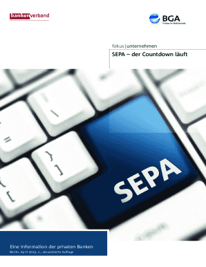 Ausfüllbar Online What is a Single Euro Payments Area (SEPA) Fax Email Drucken - pdfFiller