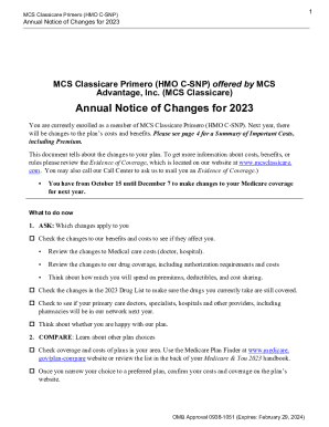 Fillable Online 2023 MCS Classicare (HMO) Enrollment Request Form Fax ...