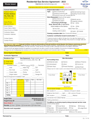 Fillable Online Natural Gas Service Agreement Fax Email Print - pdfFiller
