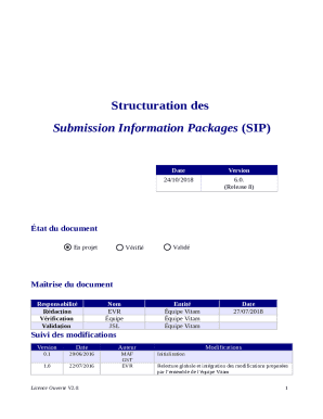 Remplissable En Ligne Structuration des Submission Information Packages ...
