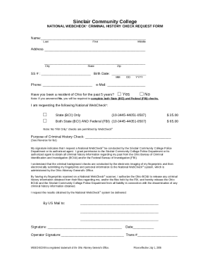 s for BCI Criminal Records and Background Checks Doc Template | pdfFiller