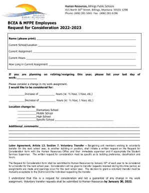 Fillable Online Request for Consideration Form BCEA and MPEA 2022-2023 ...