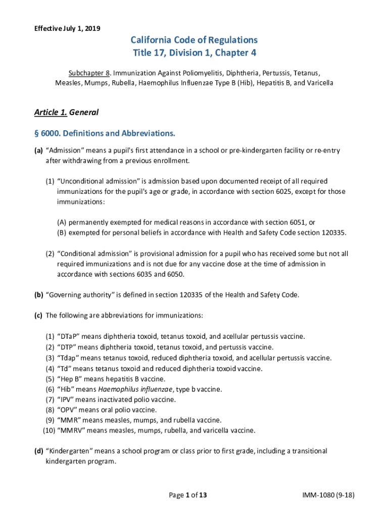 Fillable Online California Code of Regulations Title 17, Division 1 ...