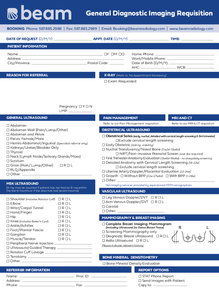 Fillable Online Diagnostic Imaging ServicesGrande Ronde Hospital Fax Email Print - pdfFiller