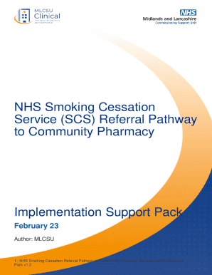 Fillable Online NHS Smoking Cessation Service (SCS) Referral Pathway ...