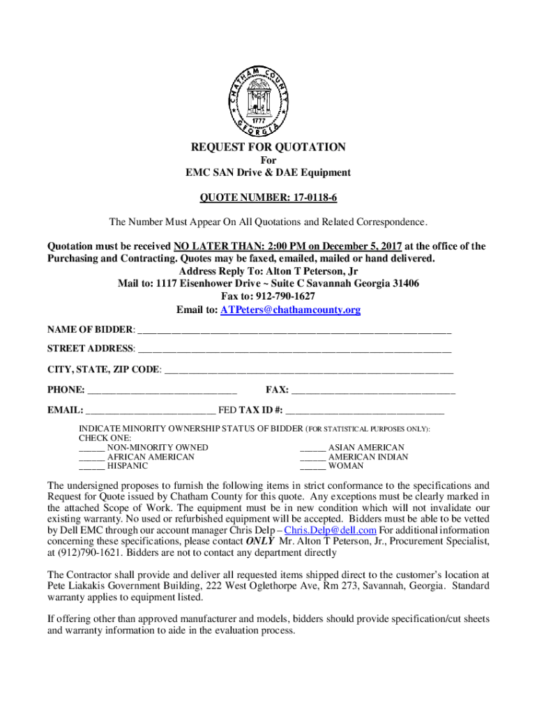 Fillable Online Dell EMC Quote Request Pricing and Product Information ...