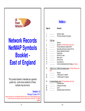 Fillable Online Network Records NetMAP Symbols Booklet - East of ...