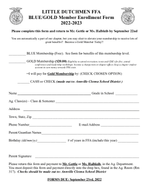 Fillable Online AC FFA Membership Form 2022 - Signature Form.docx Fax ...