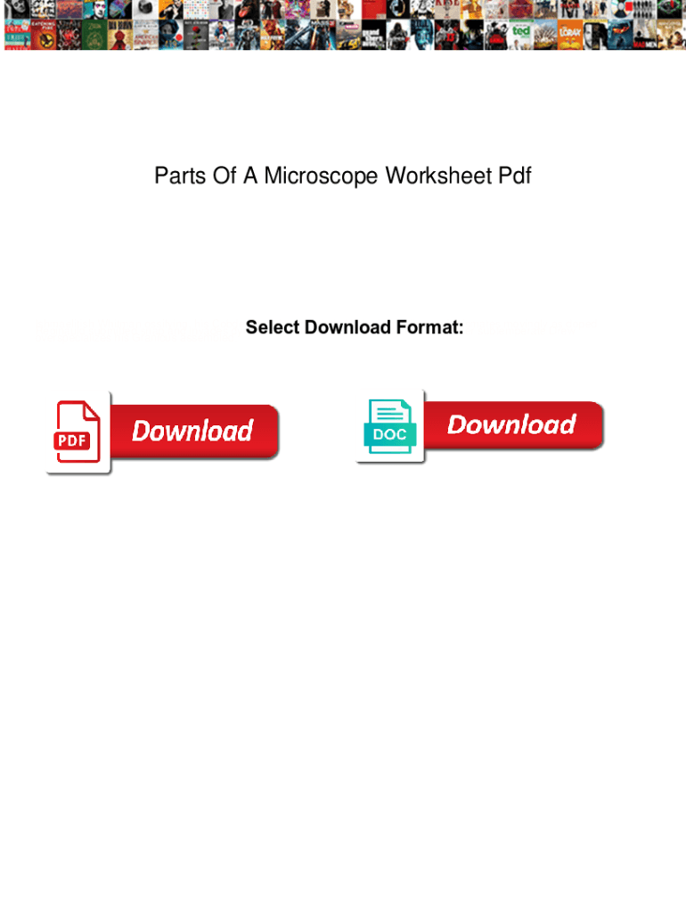 Fillable Online Parts Of A Microscope Worksheet Pdf. Parts Of A ...