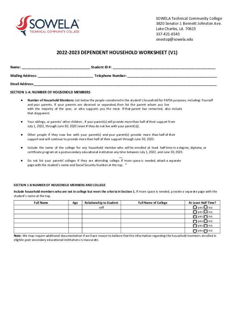 Fillable Online Fillable 3820 Senator J. Bennett Johnston Ave Lake ...